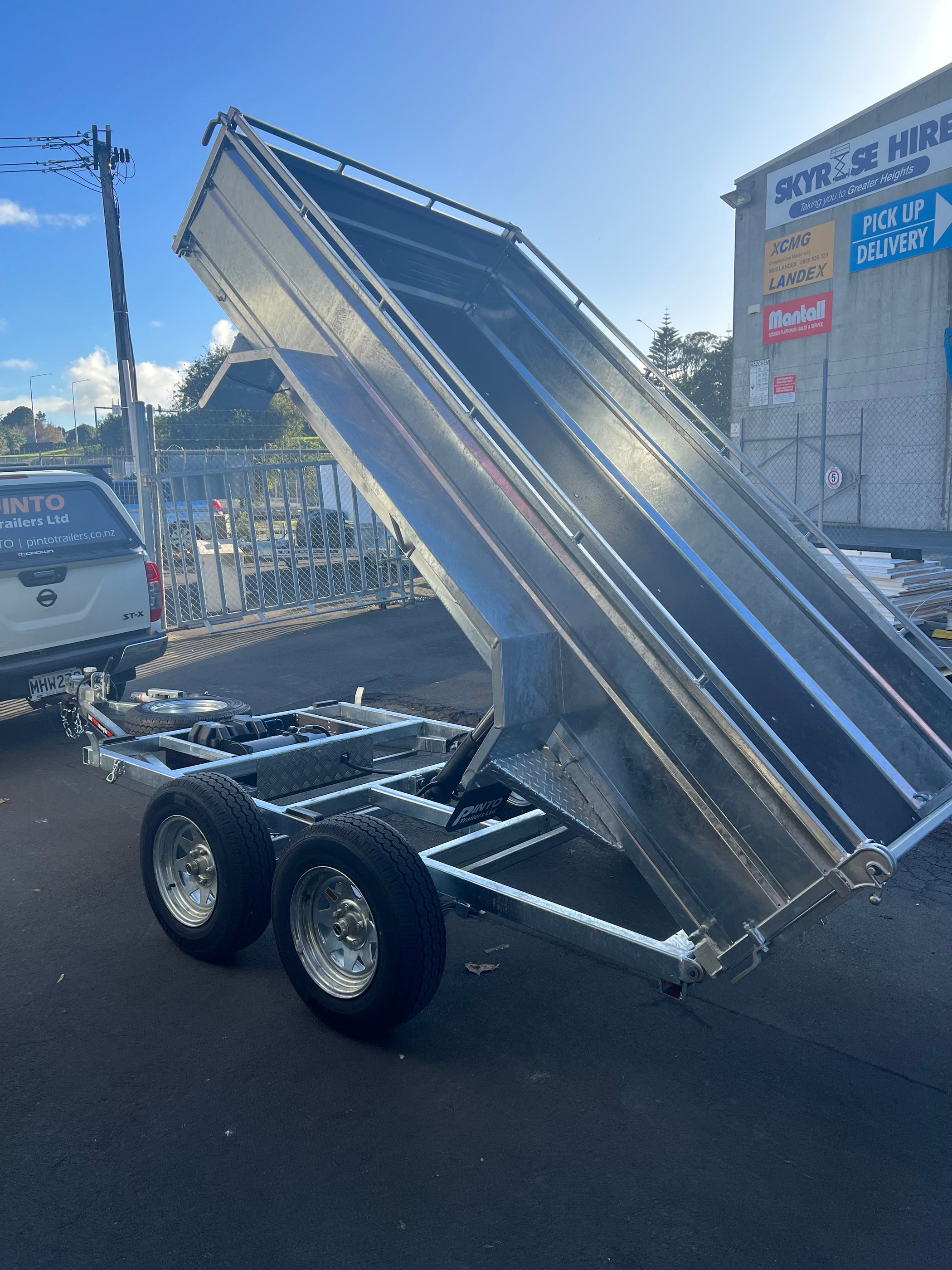 Tandem Axle Braked Hydraulic Tipper Trailer NZ | Pinto Trailers