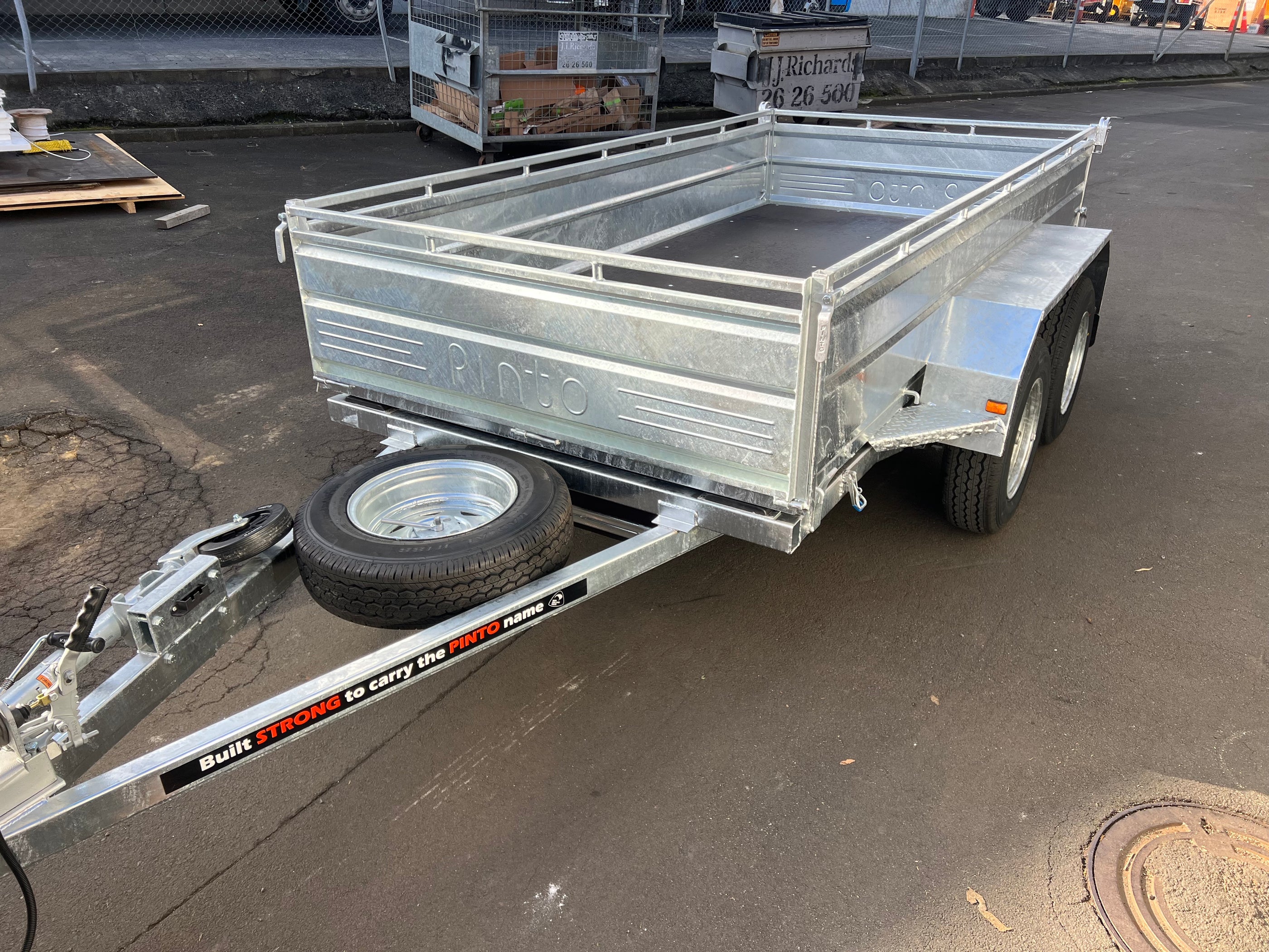 Tandem Axle Braked Hydraulic Tipper Trailer NZ | Pinto Trailers