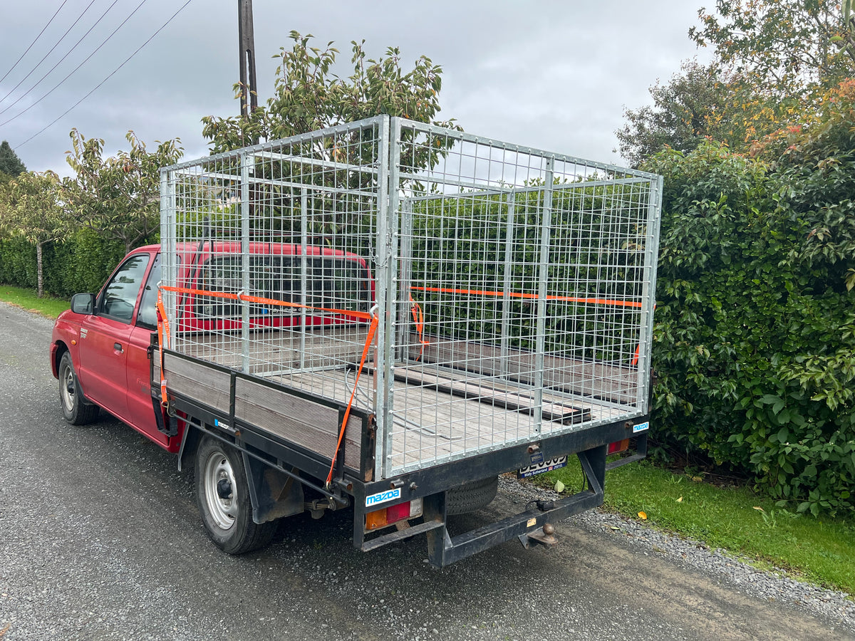 Flat Deck Ute Rubbish Cage & Stock Crate | Pinto Trailers Ltd